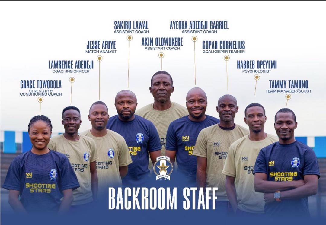 Shooting Stars FC Unveils Revamped Technical and Backroom Team for 2025 ...
